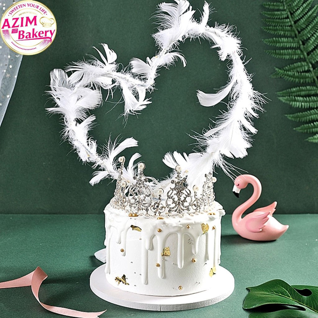 Feather Cake Topper (1Pc) Flurry Feather Cake Topper | Dream Catcher C