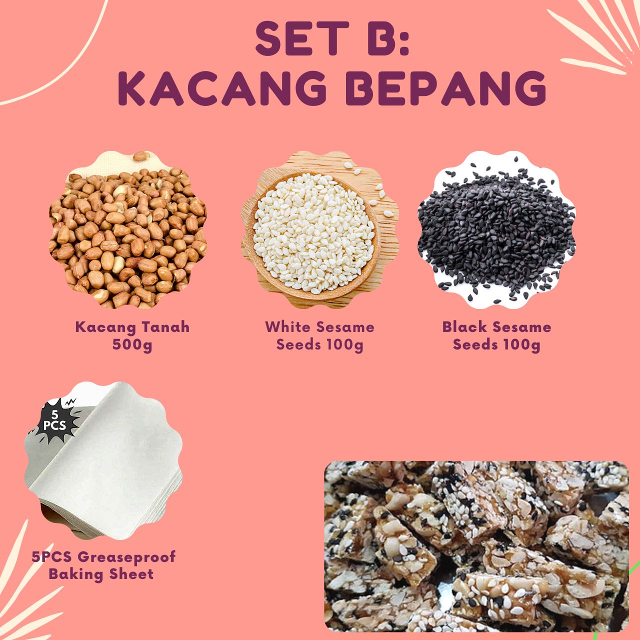 Set Raya Biskut Kacang Bepang - by Azim Bakery BCH Rawang