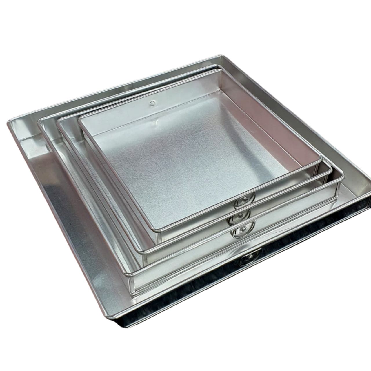 Aluminum Shallow Square Cake Mold - by Azim Bakery BCH Rawang