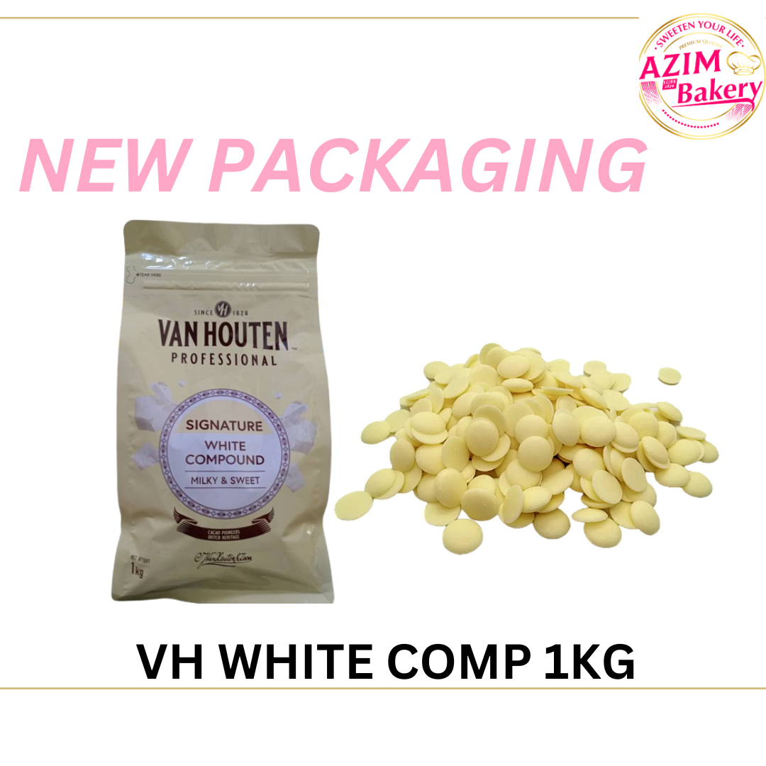 Van Houten White Compound Coin | Block 1kg | 500g | 250g Coklat Putih