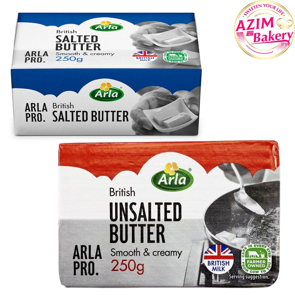 Arla Pro Butter Salted | Unsalted 250G, Butter Arla | Mentega Arla Arl