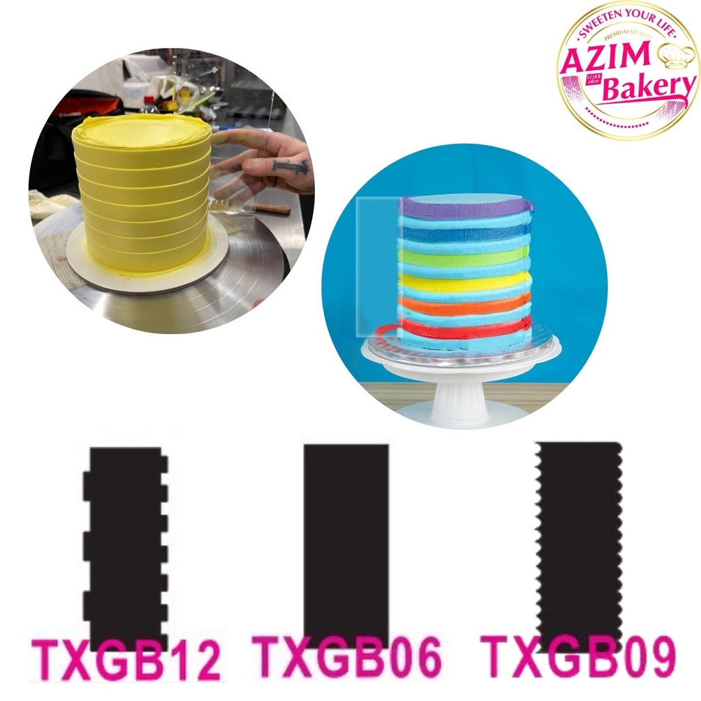 Acrylic Cake Scraper Smoother | Cake Edge Scraper | Cake Icing Frostin