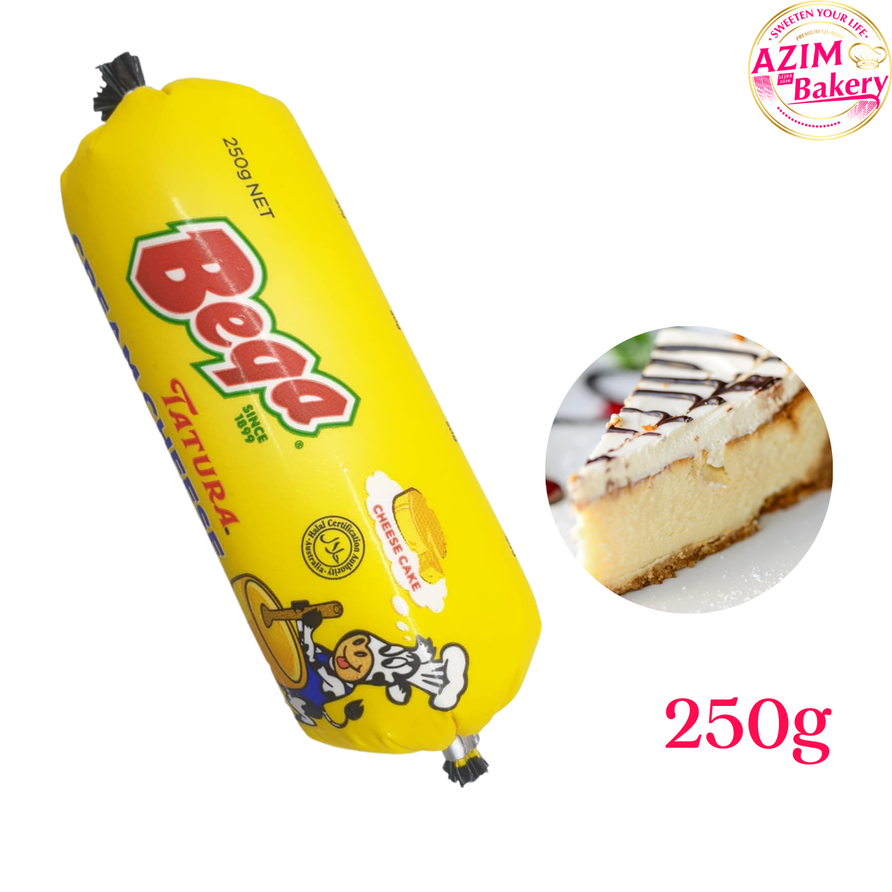 Bega Tatura Cream Cheese 250g, 500g, 1kg - by Azim Bakery BCH Rawang