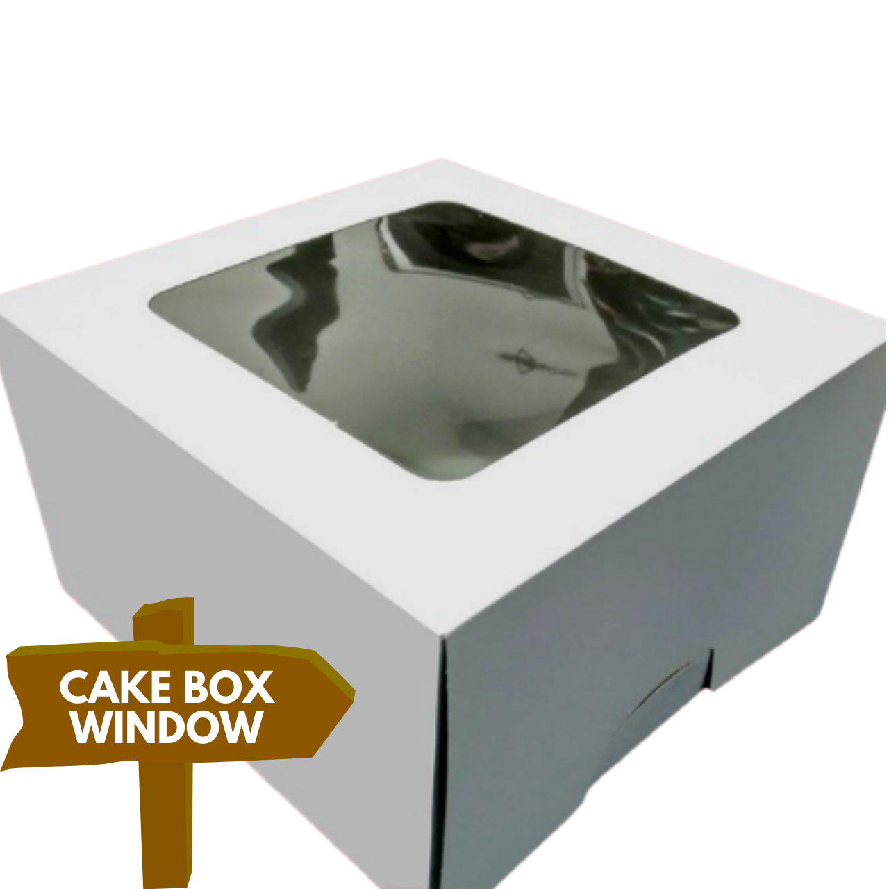 Plain Cake Box Window 3pcs - by Azim Bakery BCH Rawang