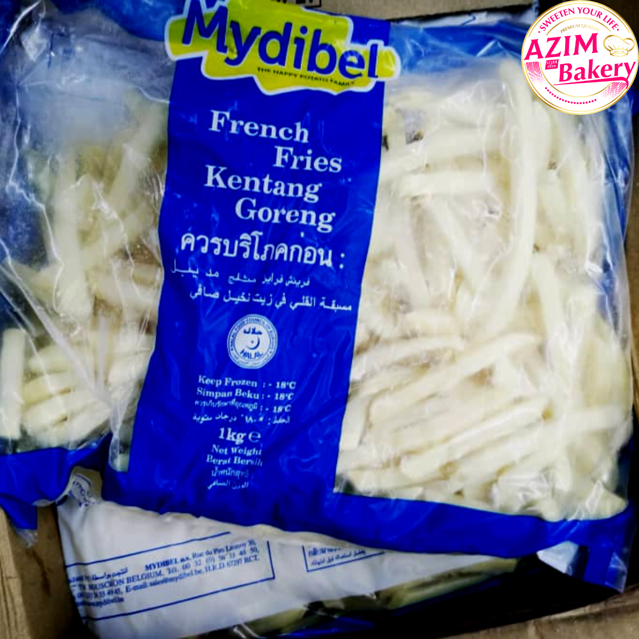 French Fries MyDibel 1kg - by Azim Bakery BCH Rawang