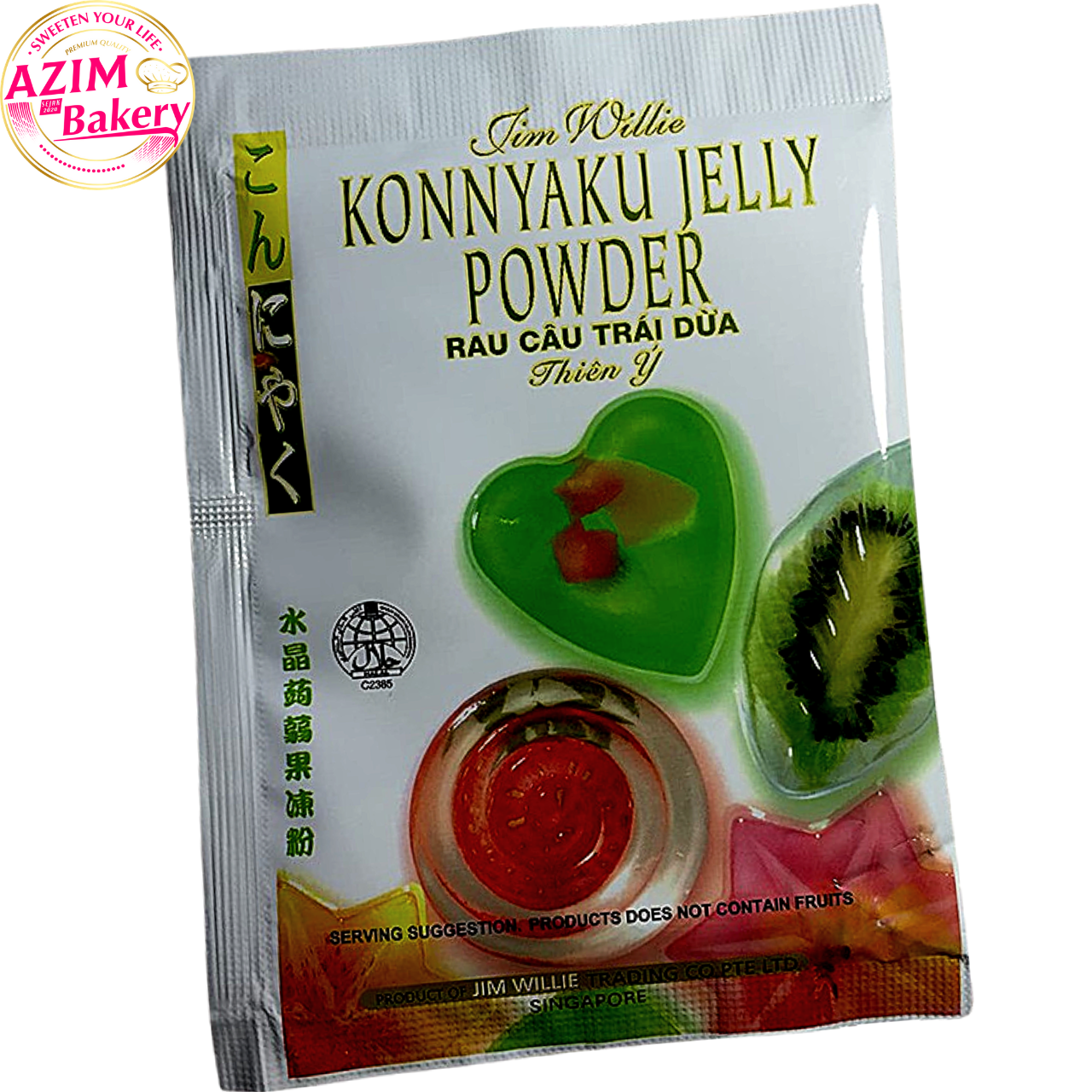 Jim Willie Konnyaku Jelly Powder Serbuk Jeli - by Azim Bakery BCH Rawang