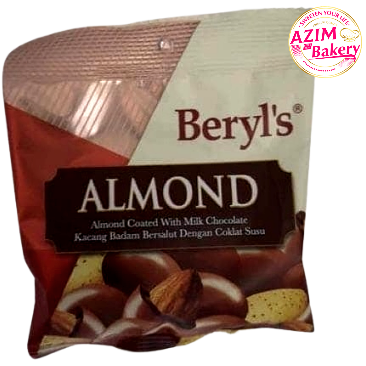 Beryl’s Almond Coated With Milk 30g - by Azim Bakery BCH Rawang