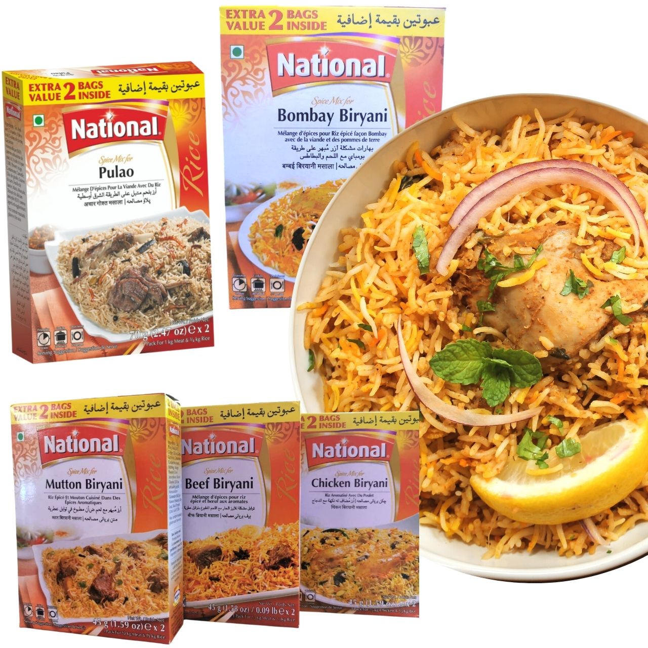 National Biryani Rice 90g - by Azim Bakery BCH Rawang