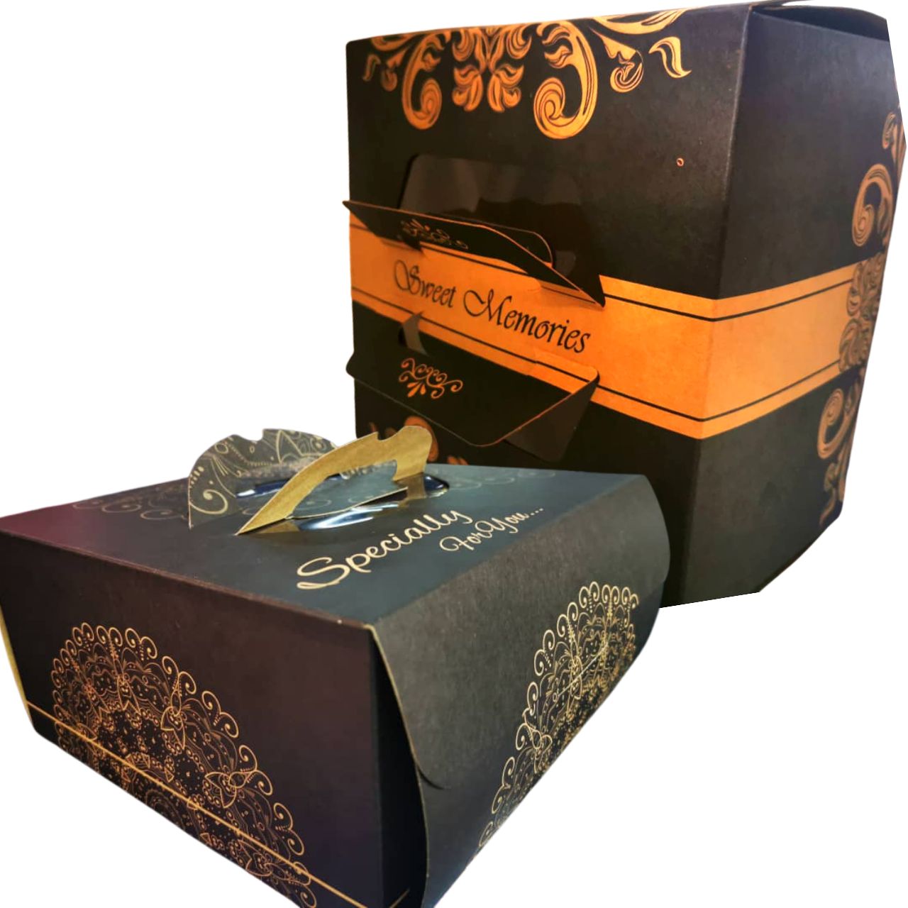 Cake Box With Handle Kotak Kek (5pcs) - by Azim Bakery BCH Rawang