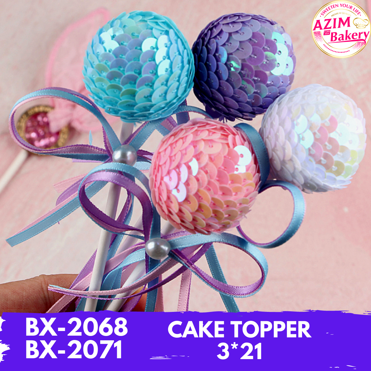 Lollipop Cake Topper - by Azim Bakery BCH Rawang
