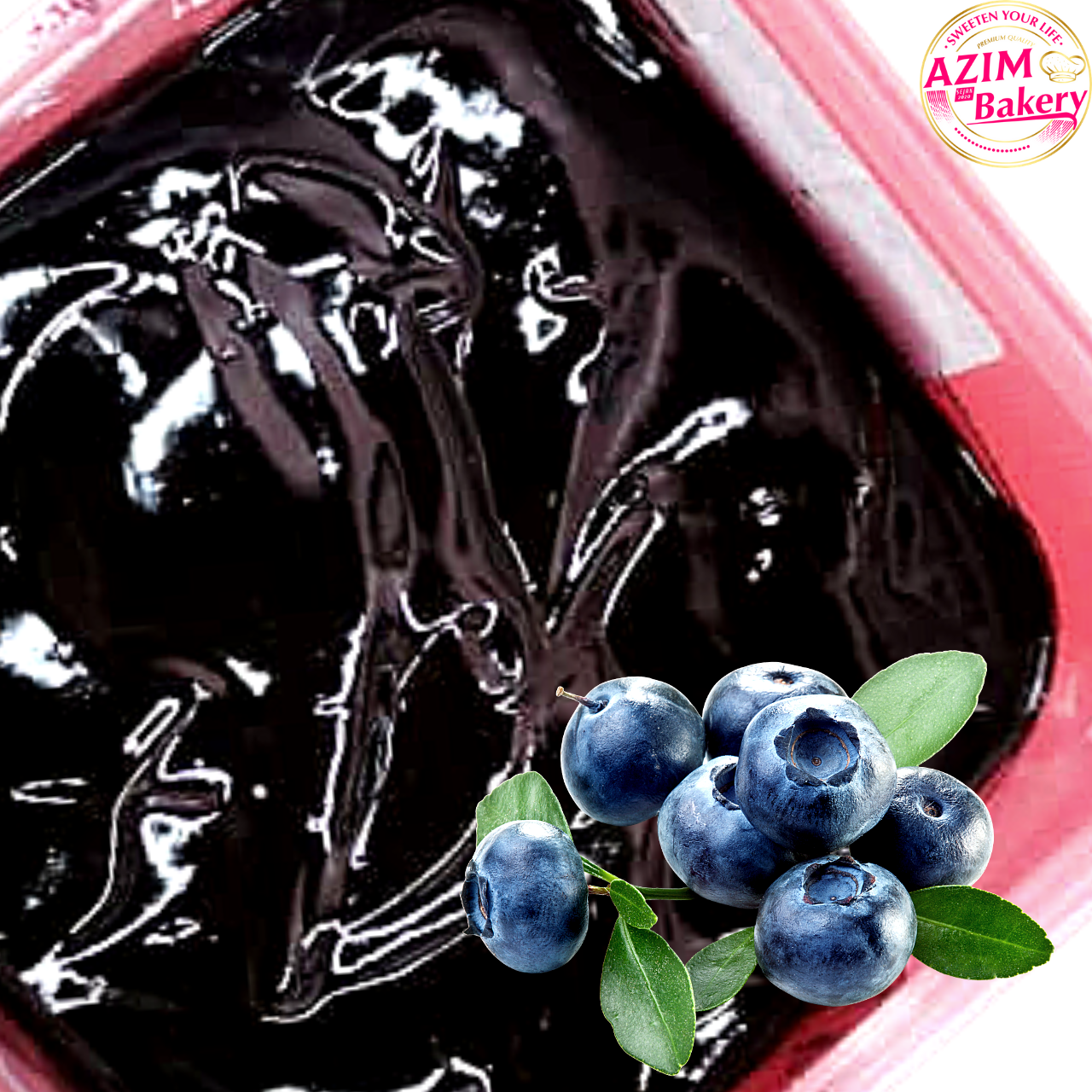 Blueberry Jam 250g, 500g Inti Blueberry - by Azim Bakery BCH Rawang
