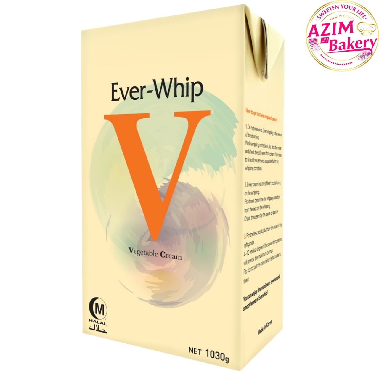 Everwhip V 1030g Ever-whip V Non-dairy Whipping Cream - by Azim Bakery ...