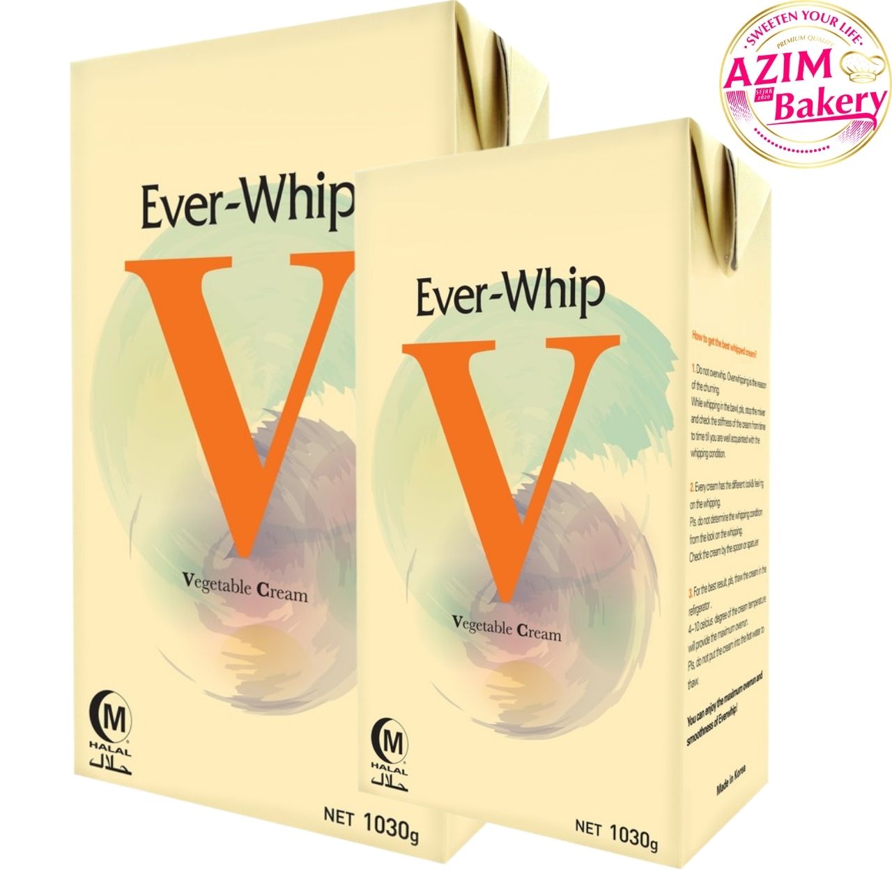 Everwhip V 1030g Ever-whip V Non-dairy Whipping Cream - by Azim Bakery ...
