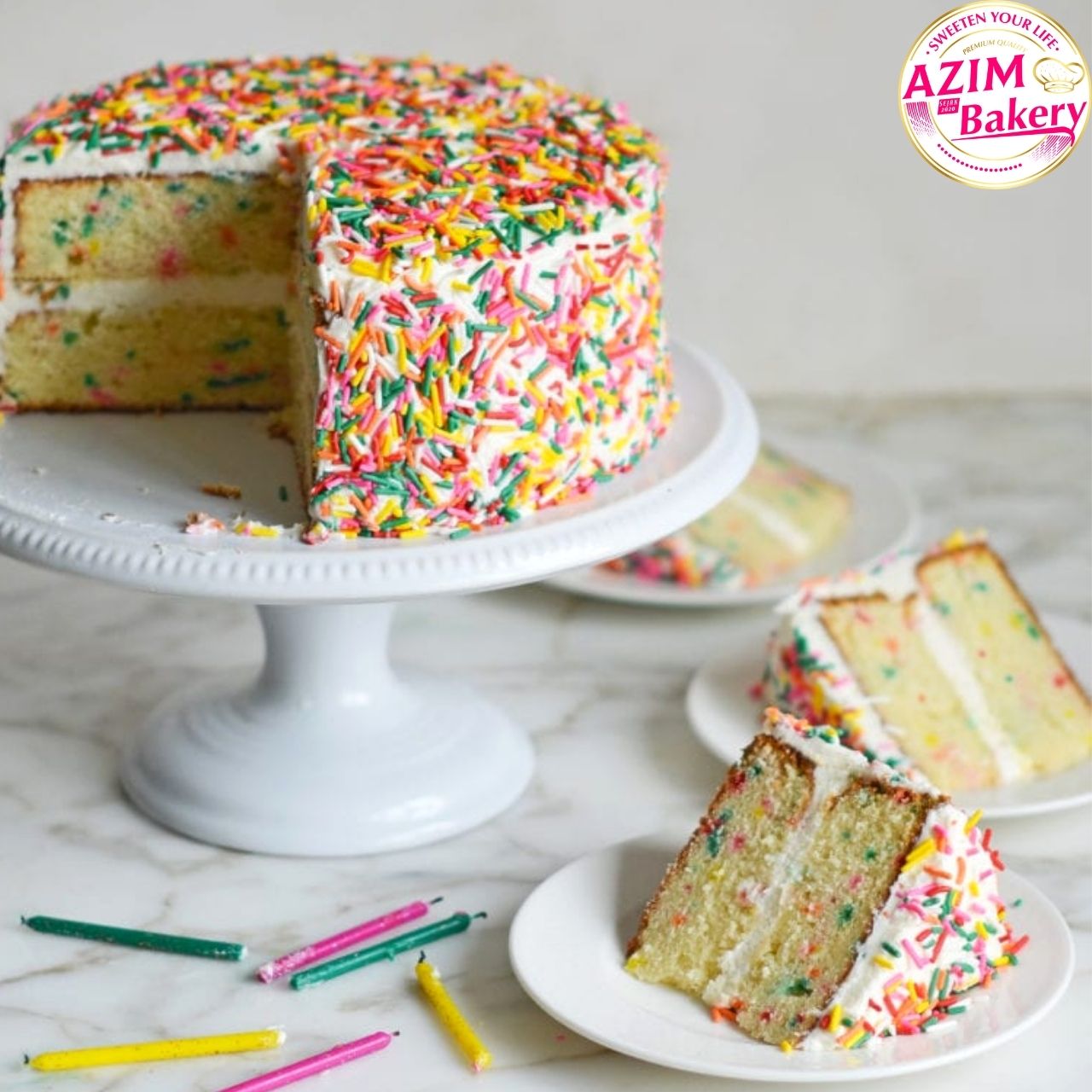Color Rice Sprinkles Colorful Rice Sprinkles 50g, 250g - by Azim Bakery ...