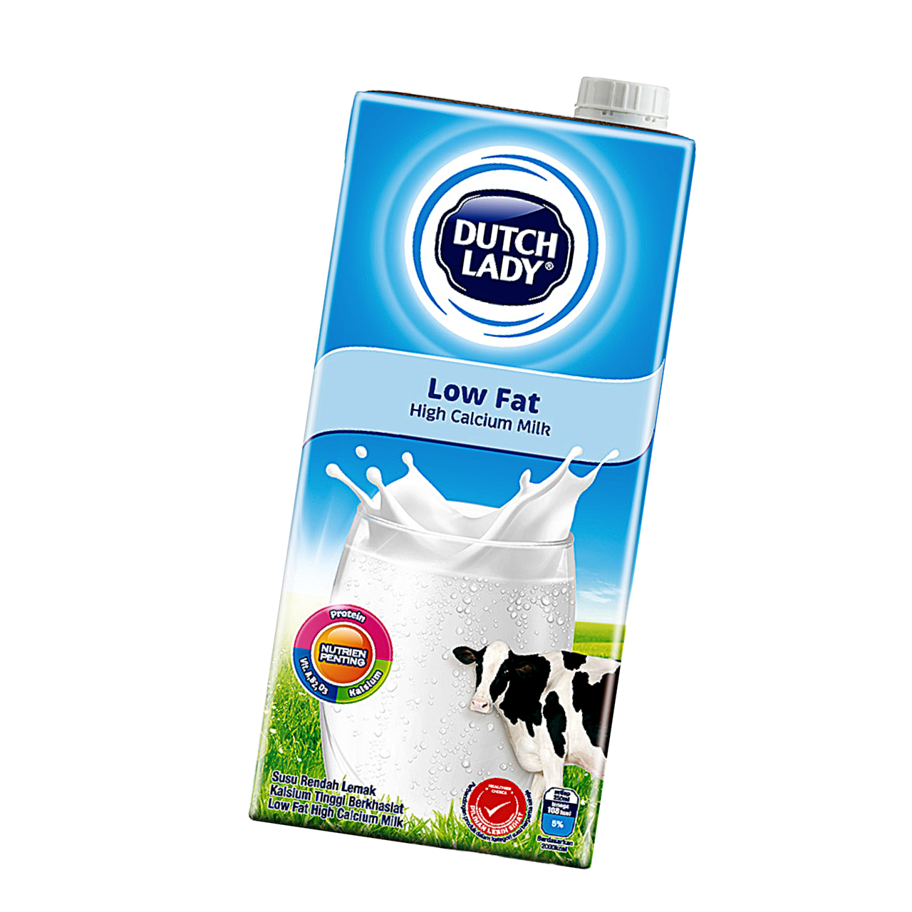 Dutch Lady Low Fat Milk High Calcium Milk 1l Low Fat Hi Calcium Milk ...