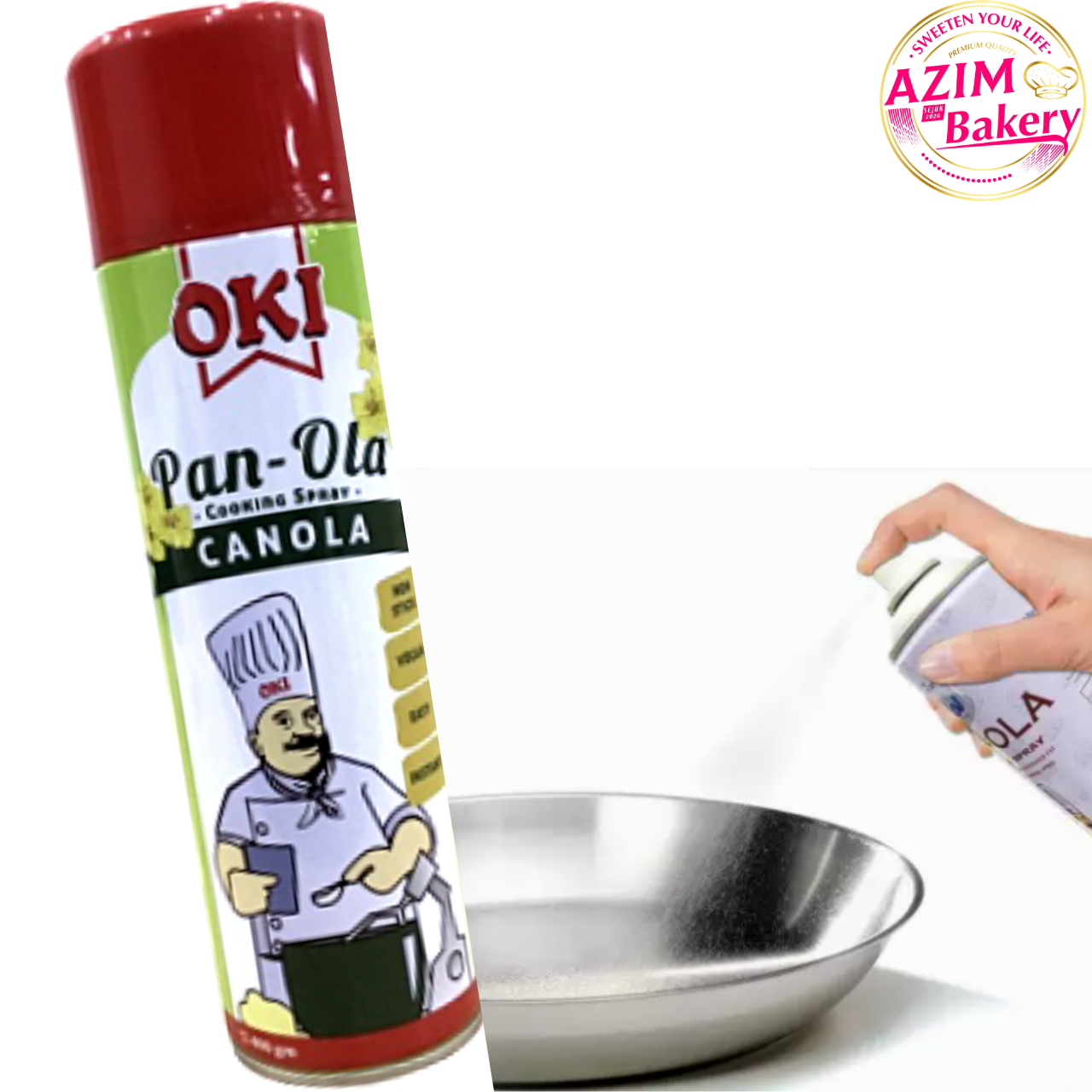 Panola Cooking Oil Spray Non-stick Cooking Spray 400g - by Azim Bakery ...