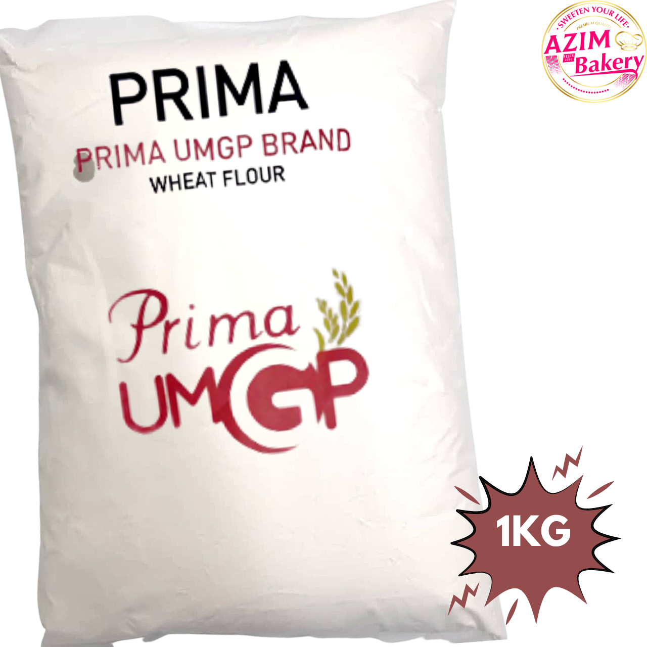 Prima Cake Flour UMGP Low Protein Flour (Repack) 1kg - by Azim Bakery ...