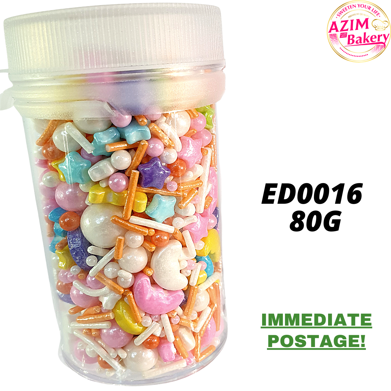 Mix Planet Sprinkles Mix Colorful Sprinkles 80g - by Azim Bakery BCH Rawang