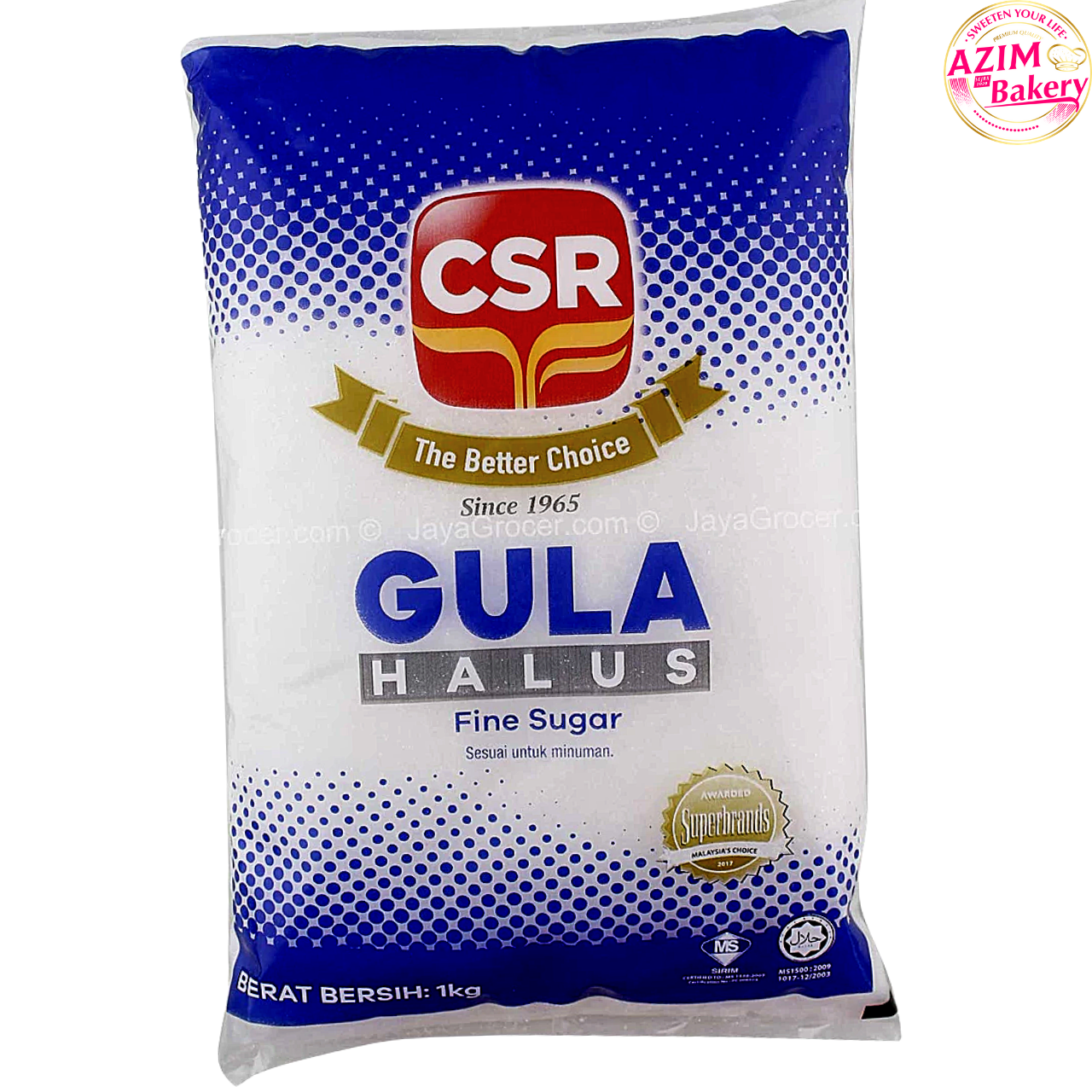 Csr Fine Sugar 1kg Gula Halus - by Azim Bakery BCH Rawang