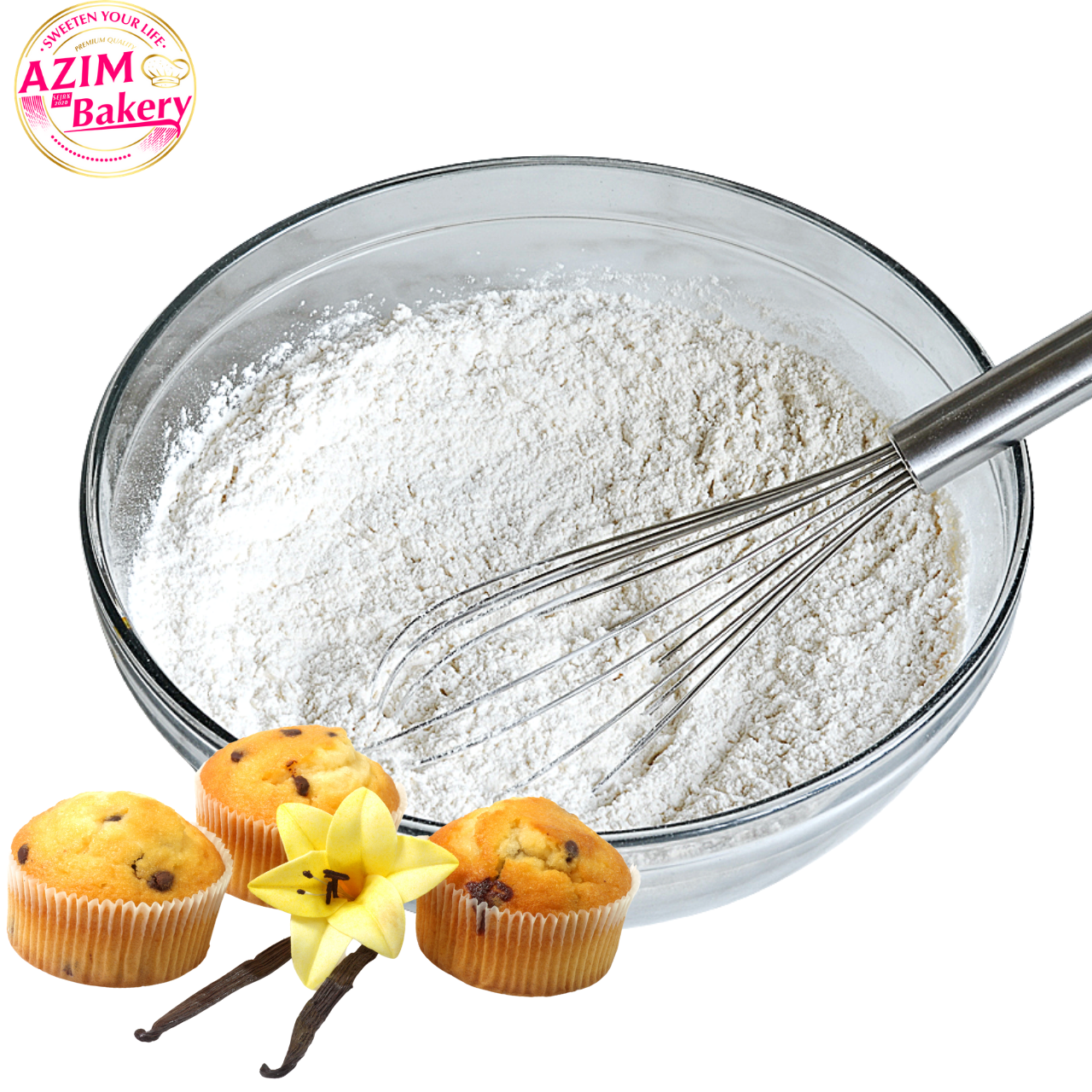 Muffin Vanilla Premix 500g - by Azim Bakery BCH Rawang