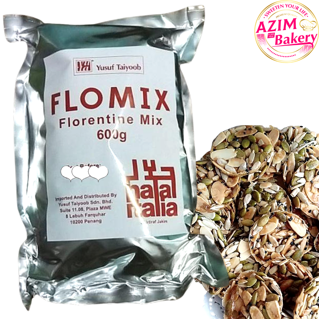 Flomix Florentine Mix Yusuf Taiyoob 600g - by Azim Bakery BCH Rawang